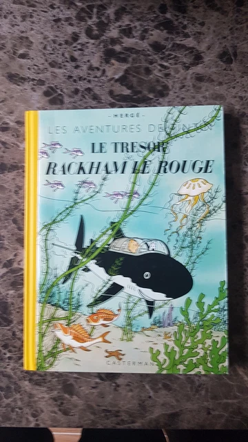 TINTIN LE TRÉSOR de rackam le rouge fac similé Hergé edition couleur ...