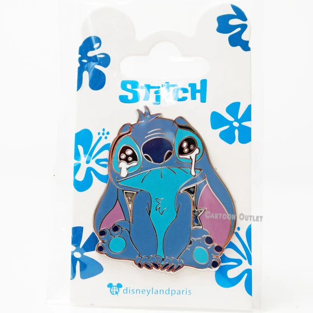 DISNEY LILO & Stitch Stitch Sad Crying Metal Pin Disneyland Paris ...