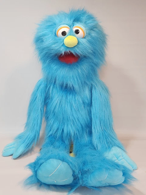 26” BLUE FURRY Monster Silly Puppets Full Body Ventriloquist Puppet ...