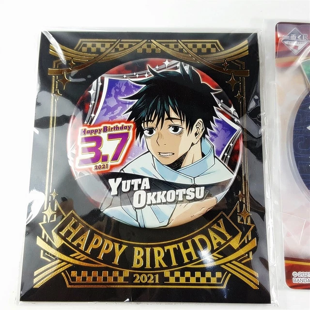 JUJUTSU KAISEN YUTA Okkotsu Happy Birthday Can badge + Acrylic stand ...