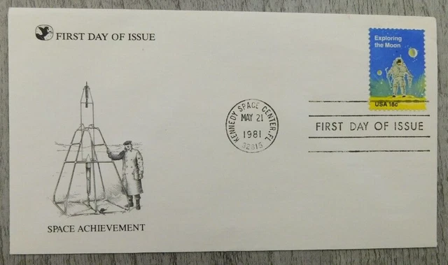 1ST DAY ISSUE Space Achievement Exploring the Moon Stamp Posted ...