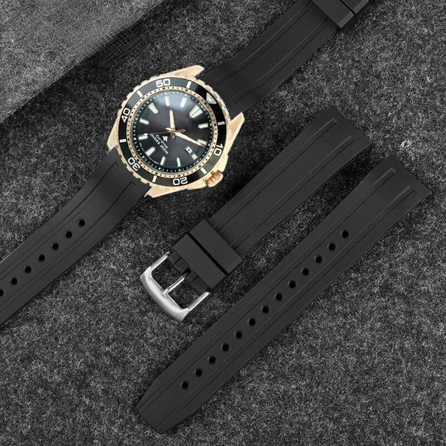 RUBBER STRAP FOR Citizen Eco-Drive BN0195-54E BN0200-05E BN0200-56E ...