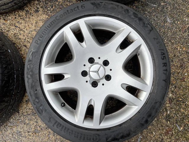 ORIGINAL MERCEDES W211 E-Class 17” ANKAA Alloy Wheels w/ Tyres - 245/45 ...