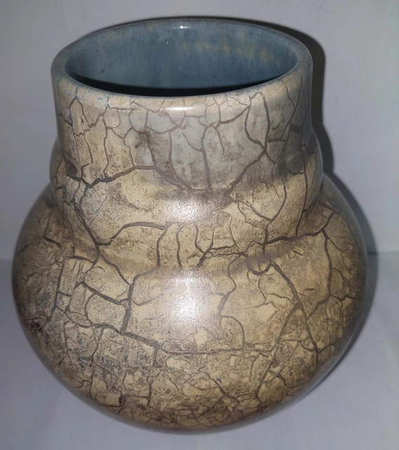 VASE CERAMIQUE MOUGIN Nancy Décor Marmoréen Signé A La Pointe EUR 169 ...