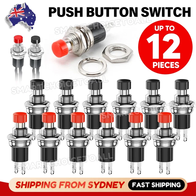 MINI PUSH BUTTON Switch Micro Momentary ON/OFF SPST Normally Open N/O PBS-110 AU $6.45 - PicClick AU