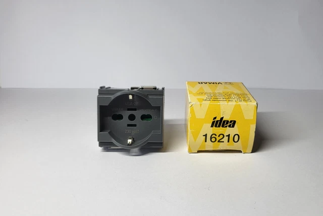 VIMAR IDEA PRESA schuko 16A 220V codice 16210 Universale grigio EUR 14 ...