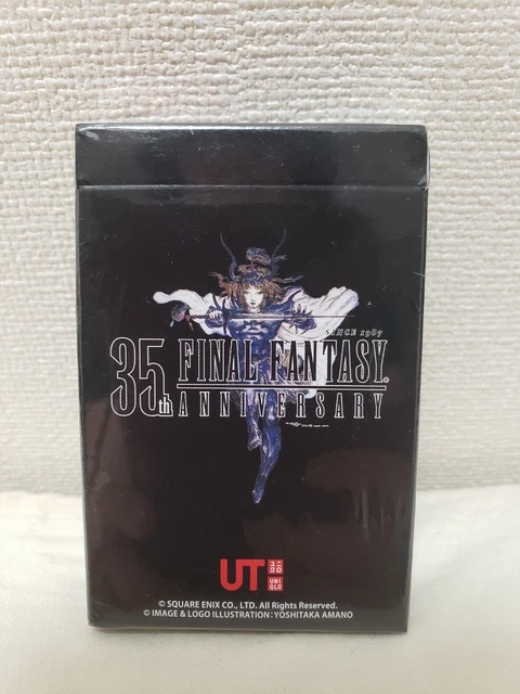 FINAL FANTASY 35TH Anniversary UNIQLO Collaboration Playing Cards Black ...