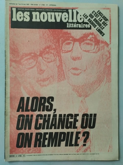 LES NOUVELLES LITTÉRAIRES du 7/5/1981; La DST et les radios libres ...