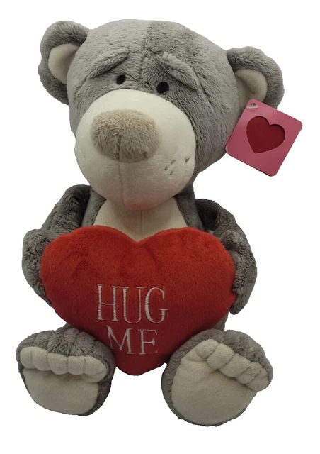 HUG ME TEDDY Bear With Red Heart Cuddly 12" Plush Soft Toy Teddy + tags ...