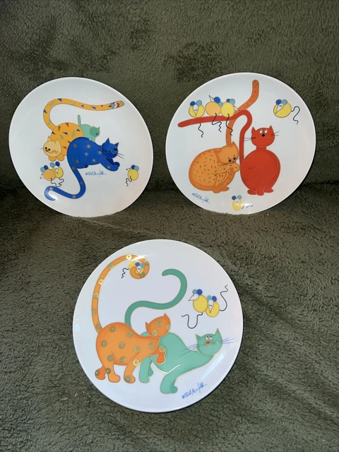 KAISER GERMANY SMART-CATS Plates 1, E & 6 signed Ute Patel Missfeldt £ ...