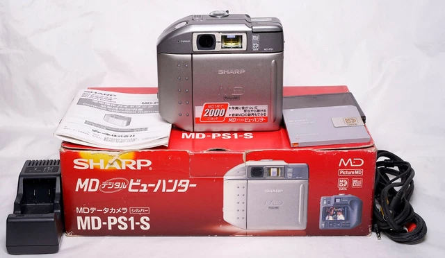 RARE VINTAGE SHARP MD-PS1 MiniDisc Digital Camera & Player/Recorder ...