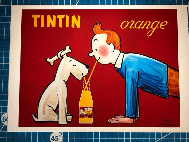 SAVIGNAC TINT ORANGE Tintin et Milou (Hergé) Tirage format A4 EUR 10,00 ...
