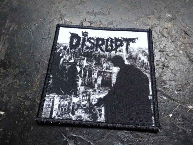 DISRUPT PATCH CRUST Punk Grindcore Amebix Insect Warfare Nasum Dezerter ...