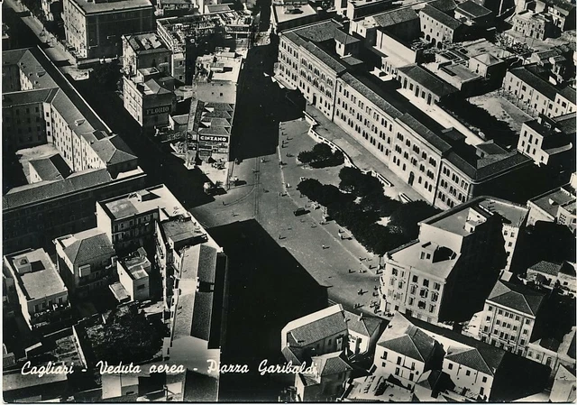 CARTOLINA SARDEGNA CAGLIARI Piazza Garibaldi Viaggiata Anno 1958 EUR 12 ...