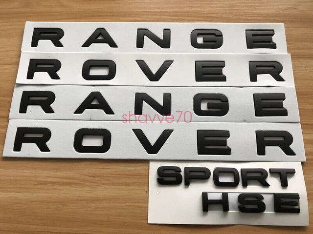 FOR RANGE ROVER Sport HSE Letter Front Hood Rear Trunk Emblem Badge ...