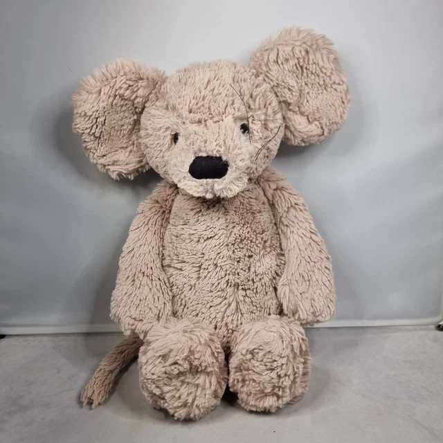 RARE JELLYCAT - Bashful Mouse - Medium Soft Plush Toy 12" Beige with ...
