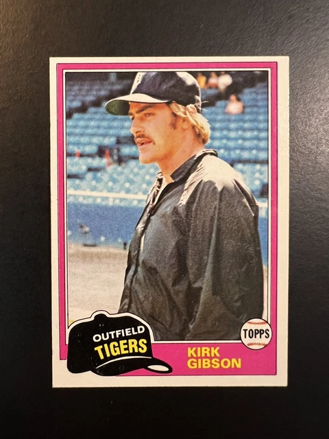 1981 TOPPS BASEBALL Card #315 Kirk Gibson RC Detroit Tigers EUR 4,99 ...