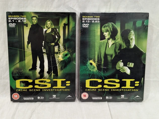 CSI CRIME SCENE Investigation Season 2 Parts 1 & 2 DVD Box sets Brand ...