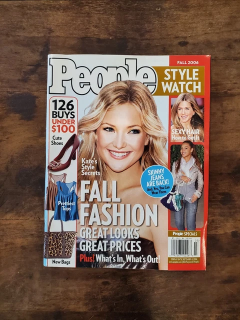 PEOPLE MAGAZINE FALL 2006 Kate Hudson Jennifer Aniston Beyonce $5.99 ...