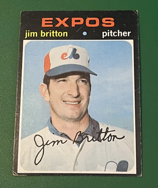 1971 TOPPS BASEBALL #699 Jim Britton Montréal Expos - Nombre Élevé ...