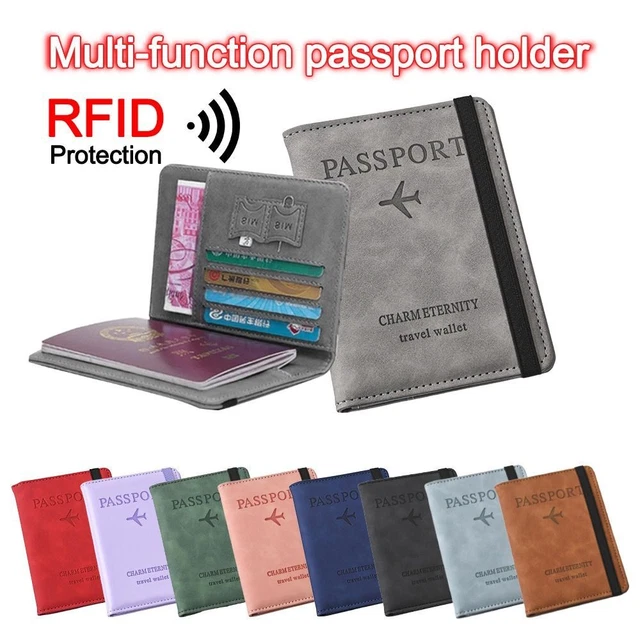 PU-LEDER RFID-PASS ABDECKUNG Multifunktion Dokument paket Reisen EUR 4,89 - PicClick DE