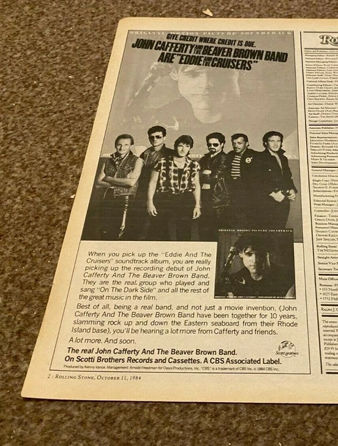 PTRBK8 ADVERT 13X7 The Real John Cafferty And The Beaver Brown Band £6. ...