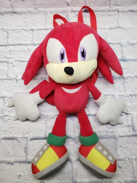 SONIC THE HEDGEHOG Knuckles 20" Plush Backpack Red £23.44 - PicClick UK