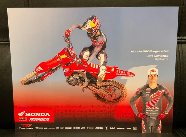 JETT LAWRENCE HONDA HRC Factory Racing 2025 Mini Poster/Card 11 x 8.5 ...