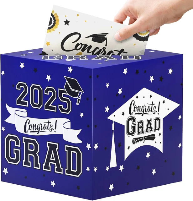 9& GRADUATION CARD Box, Graduation Decorations 2025 - Congrats Grad ...