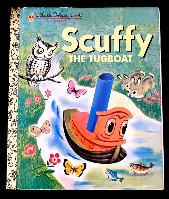 LITTLE GOLDEN BOOK Scuffy The Tugboat Gertrude Crampton Vintage ...