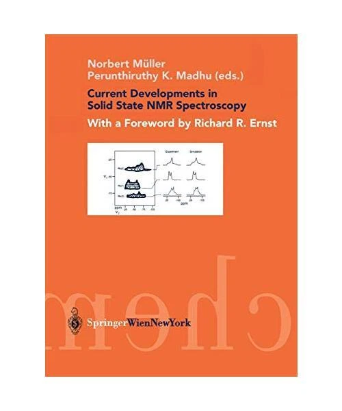 CURRENT DEVELOPMENTS IN Solid State NMR Spectroscopy EUR 37,15 - PicClick FR