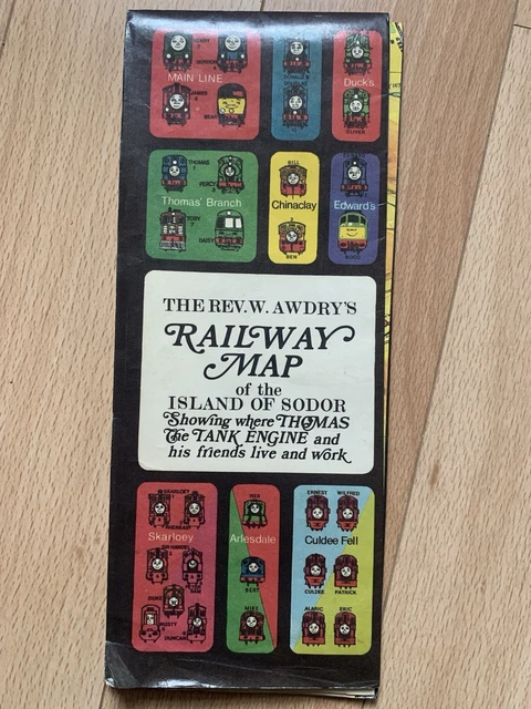 THOMAS THE TANK Engine: Rev W Awdry's Railway Map of the Island of ...