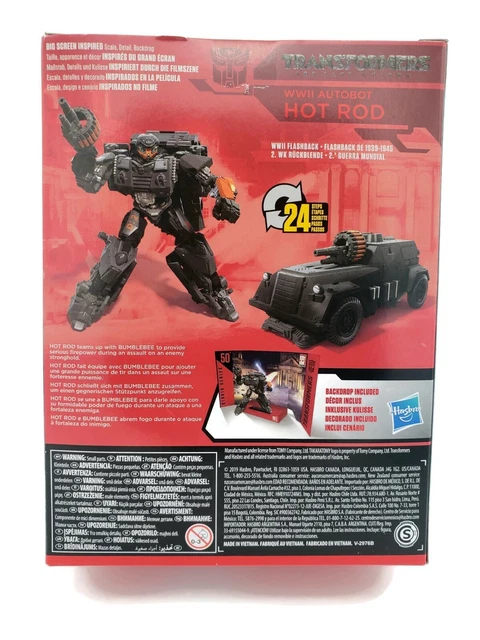 TRANSFORMERS STUDIO SERIES #50 WW2 Autobot Hot Rod Deluxe Figure, New ...