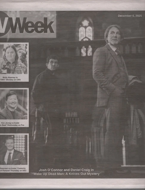 TV WEEK MAGAZINE December 6 2025 Daniel Craig Wake Up Dead Man Glenn ...