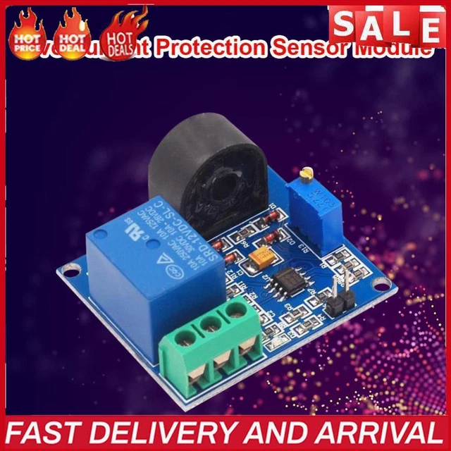 12v Current Detection Sensor Module 5a Relay Overcurrent Protection