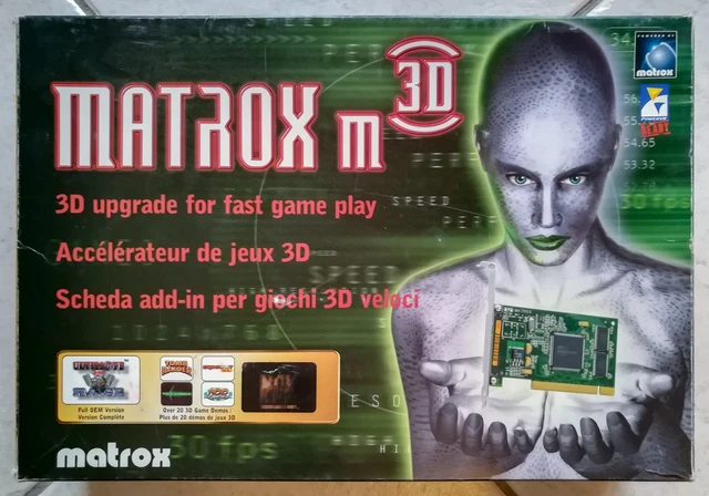 MATROX M3D - NEC PowerVR pcx2 - TESTEE, EN BOITE EUR 122,00 - PicClick FR