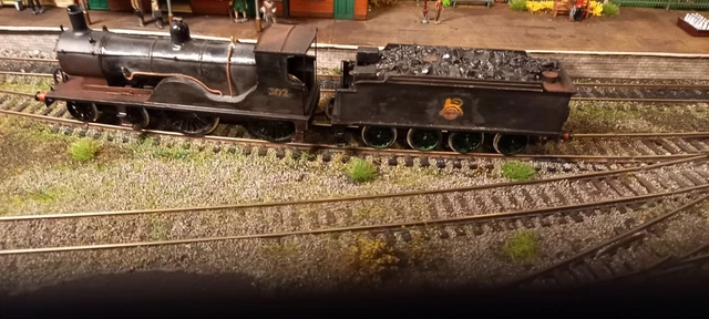 4-4-0 EX LSWR LOCOMOTIVE 00 GAUGE EARLY BR BLACK KIT BUILT $92.92 ...