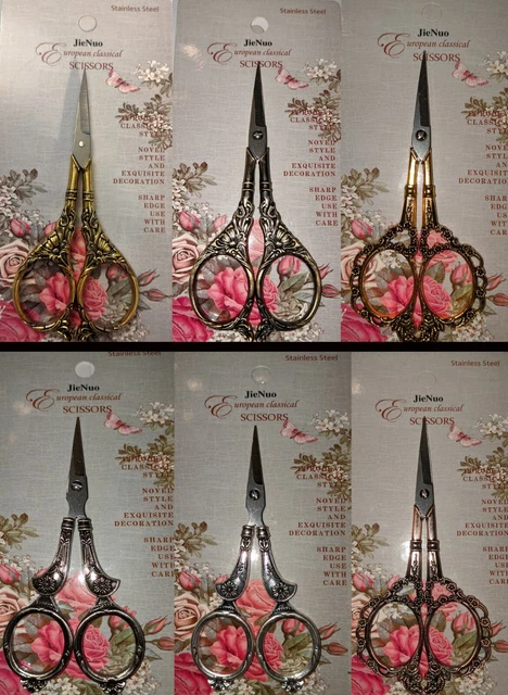 EMBROIDERY DECORATIVE SCISSORS - Fancy Small Sharp Craft Scissors £7.99 ...
