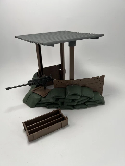 VINTAGE GI JOE ARAH Outpost Defender Battle Station 1986 Hasbro DÉGRADÉ ...