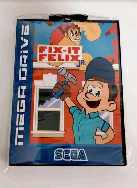 SEGA MEGA DRIVE Game FIX-IT FELIX JR. Retrogame HOMEBREW Wreck-It Ralph NEW £36.84 - PicClick UK