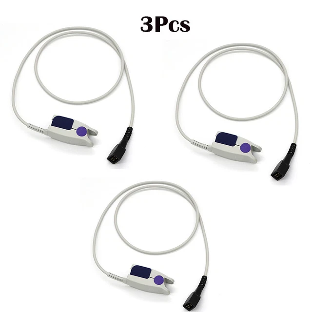 3PCS ADULT FINGER clip spO2 sensor probe pulse oximeters Suitable to ...