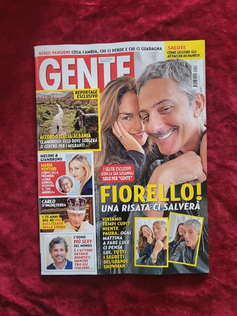GENTE 2023 46 Patrick Dempsey Giorgia Meloni Fiorello Belen Rodriguez ...