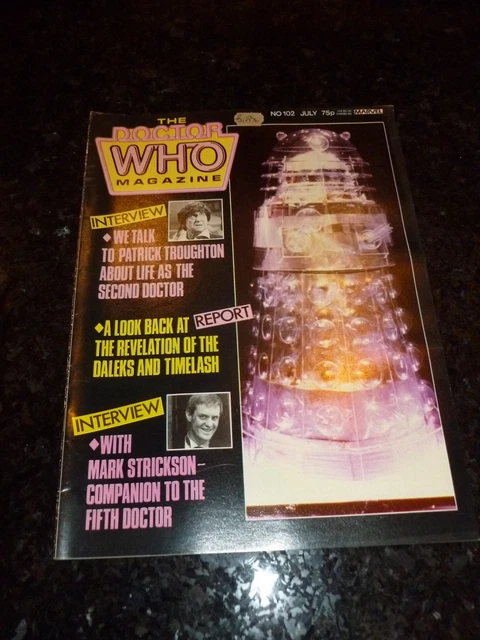 DOCTOR WHO MAGAZINE Monthly - No 102 - Date 07/1985 - UK Paper Comic £8 ...