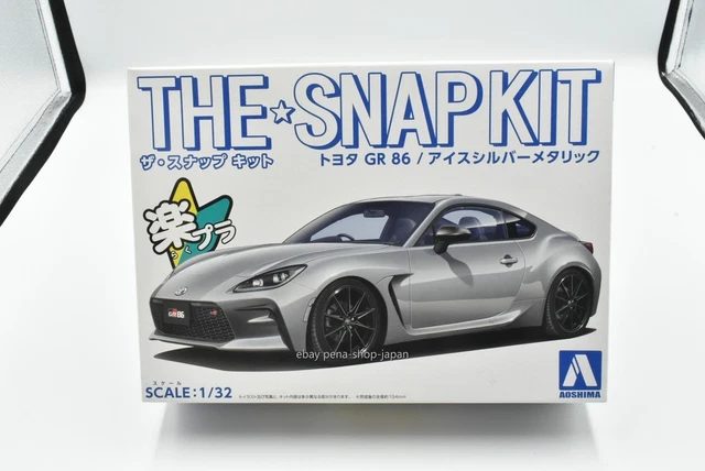 AOSHIMA 1/32 THE SNAP KIT SERIES TOYOTA GR86 Ice Silver Metallic 21-D ...