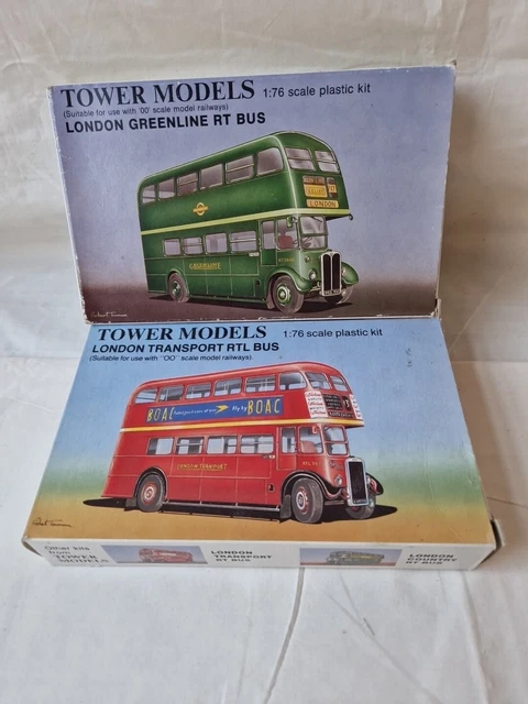 TOWER MODELS LONDON GREENLINE RT BUS & LONDON TRANSPORT RTL BUS 1:76 ...