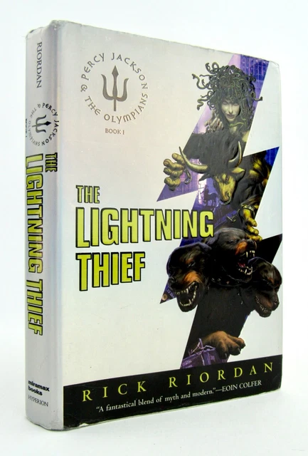 THE LIGHTNING THIEF Rick Riordan 2005 1°/1° FIRMATO Percy Jackson HBDJ ...