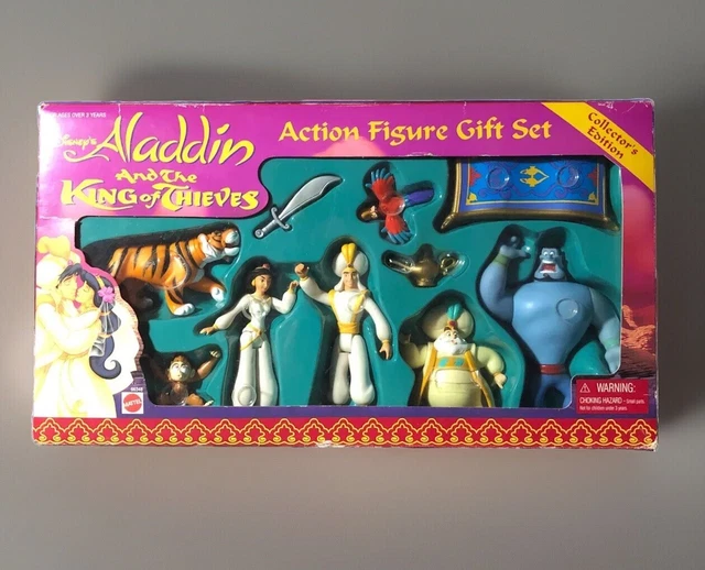 ALADDIN ACTION FIGURE Gift Set, Collectors Edition. SEALED! Mattel ...