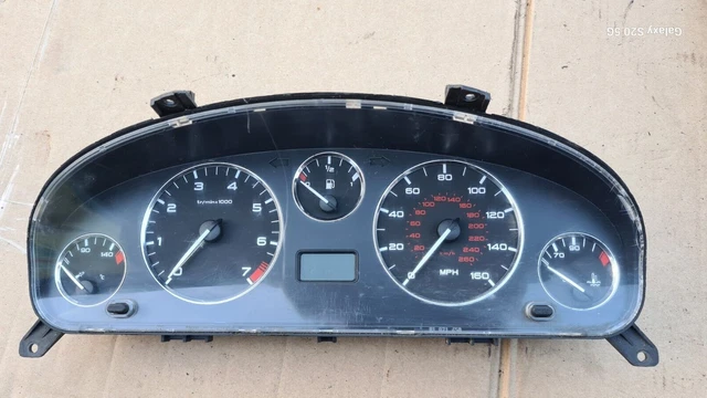 PEUGEOT 406 COUPE 1998-2003 Petrol Instrument Cluster Speedo 9630374080 ...