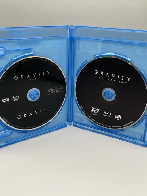 GRAVITY 3D BLU-RAY 3 Disc Set Standard Blu Ray DVD 3D Sandra Bullock ...