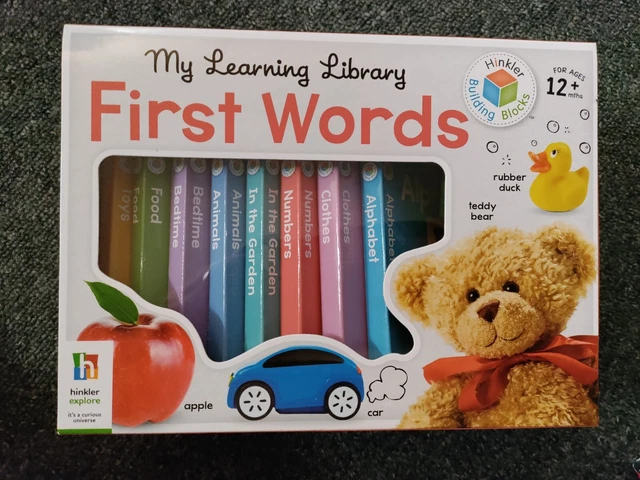 MY LEARNING LIBRARY First Words Board Book Box set by Hinkler Baby ...